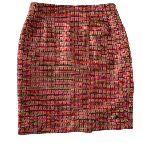 Rickie Freeman for Teri Jon | Skirts | Vtg 6s 70s Wool Plaid Skirt By ...